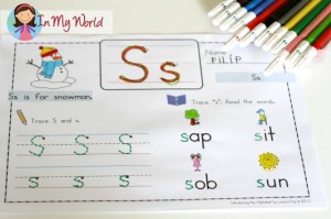 Preschool Letter S - In My World