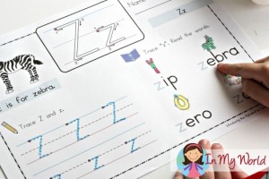 Preschool Letter Z - In My World