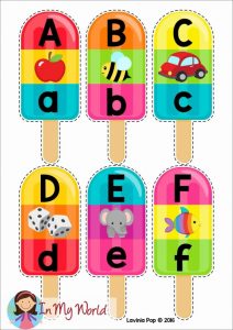 Summer Popsicle Alphabet and Beginning Sounds - FREE Printable - In My ...