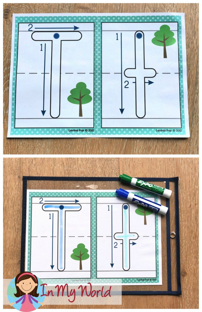 Alphabet Playdough Mats with Correct Letter Formation - In My World