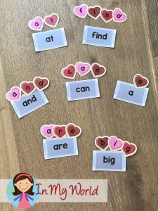 FREE Valentine's Day Sight Words Activity - In My World