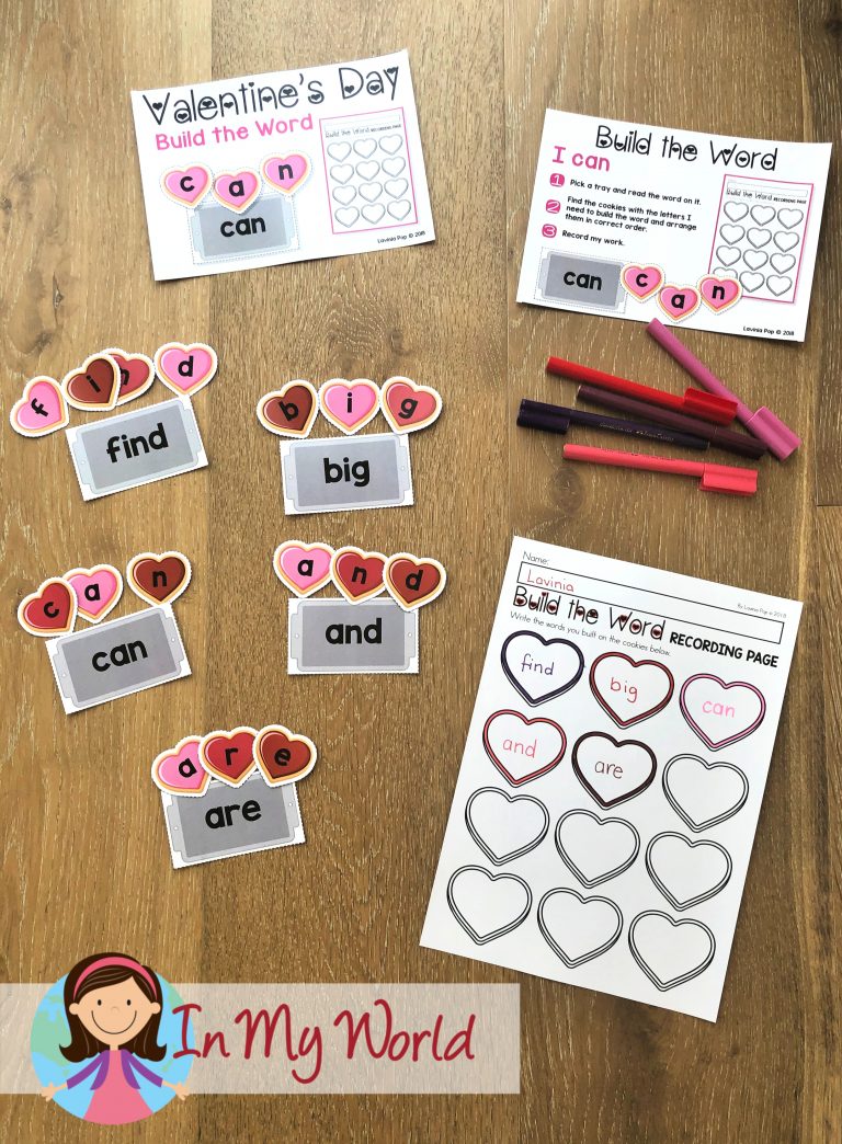 FREE Valentine's Day Sight Words Activity - In My World
