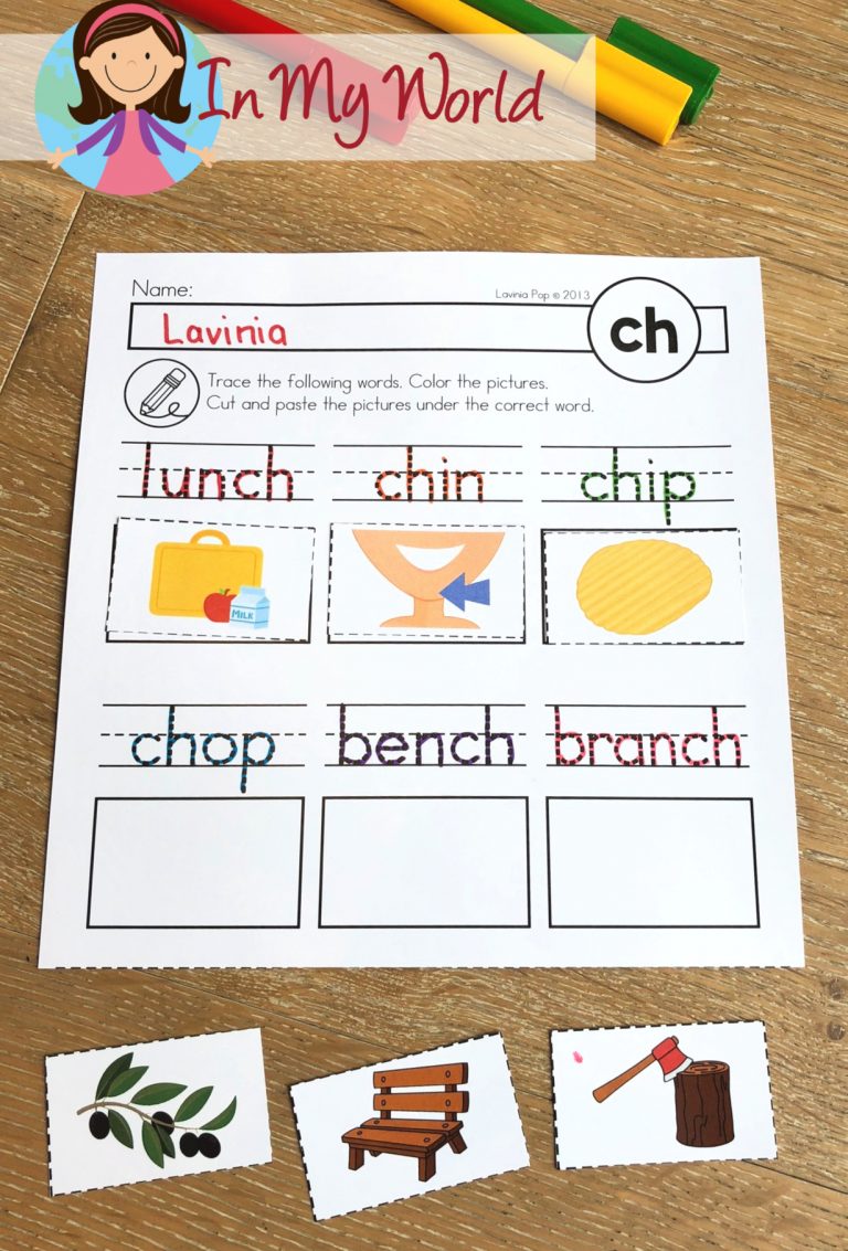 FREE CH Digraph Printable Activities & Worksheets - In My World