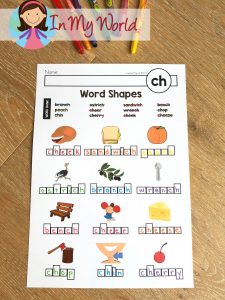 FREE CH Digraph Printable Activities & Worksheets - In My World