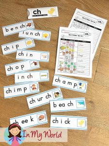 FREE CH Digraph Printable Activities & Worksheets - In My World