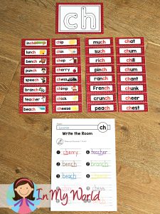 FREE CH Digraph Printable Activities & Worksheets - In My World