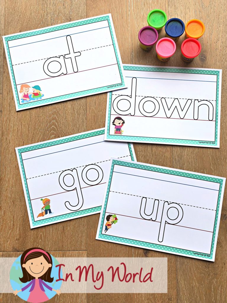 Sight-Words-Playdough-Mats - In My World