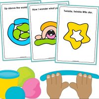 Twinkle, Twinkle, Twinkle Little Star Nursery Rhyme Play Dough Activity ...