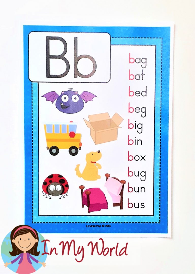 FREE Phonics Letter of the Week B - In My World