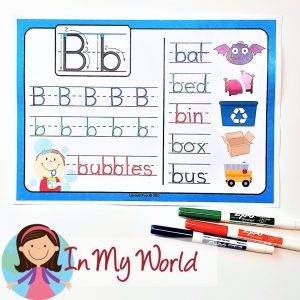 FREE Phonics Letter of the Week B - In My World