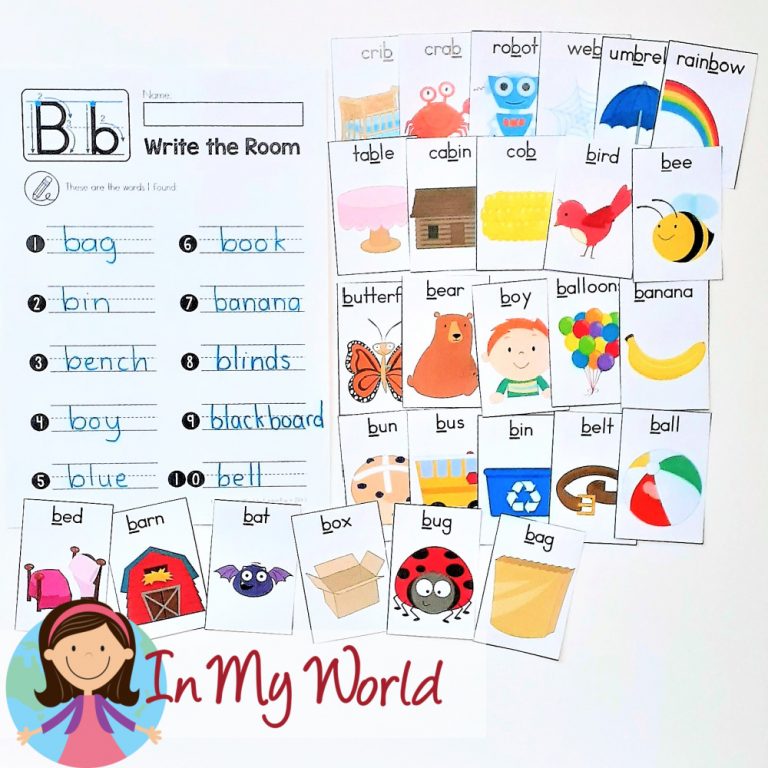 FREE Phonics Letter of the Week B - In My World