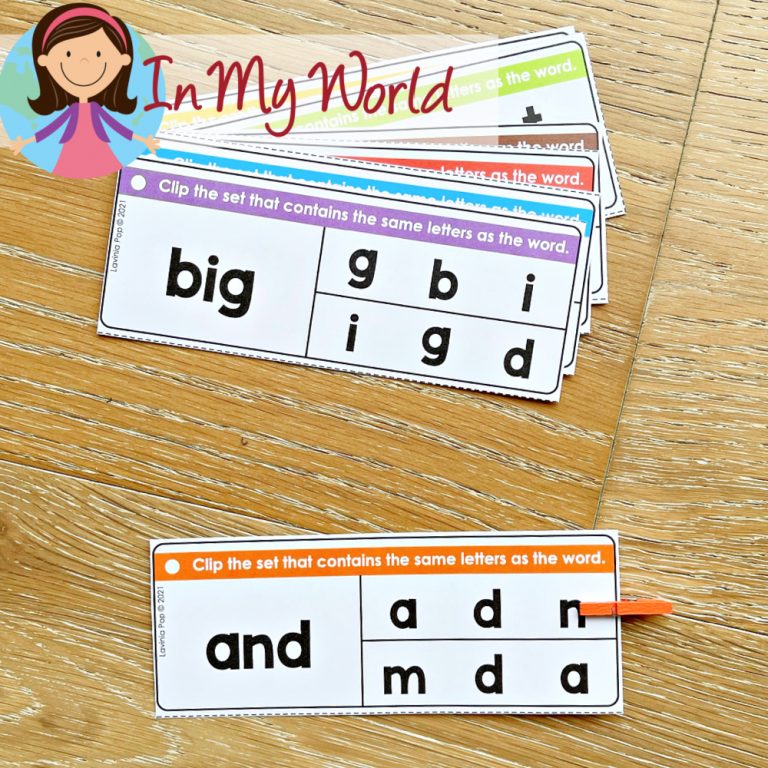 Kindergarten Morning Bins | Tubs | Centers Set 3 - In My World