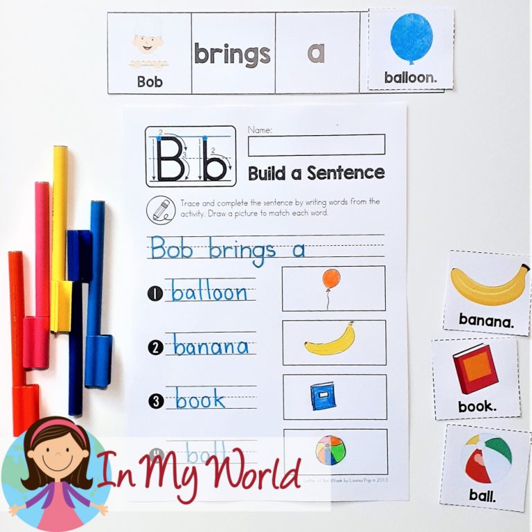 FREE Phonics Letter of the Week B - In My World