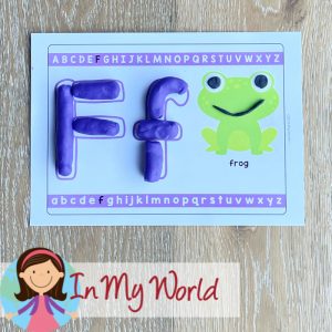 Alphabet Play Dough | Play Doh Mats - In My World