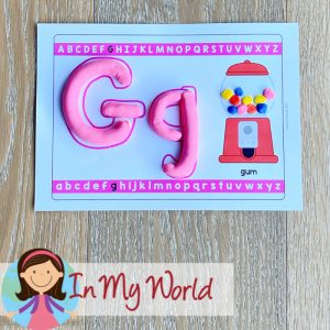 Alphabet Play Dough | Play Doh Mats - In My World