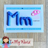 Alphabet Play Dough | Play Doh Mats - In My World