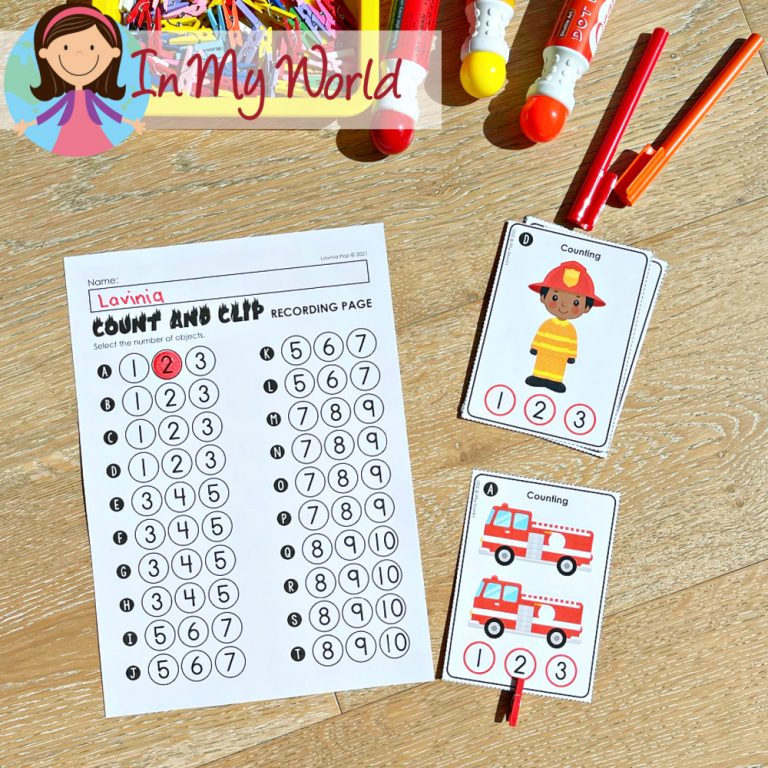 Fire Safety Math Centers for Kindergarten | Morning Tubs / Bins - In My ...