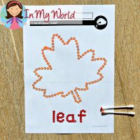 Fine Motor Morning Bins for September - In My World