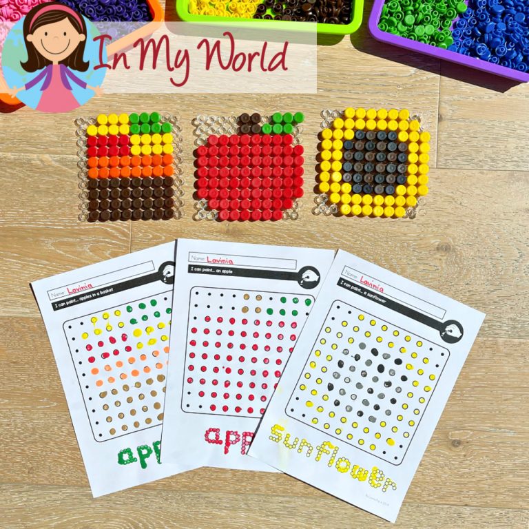 Autumn Fine Motor Peg Board Activities - In My World