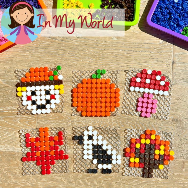 Autumn Fine Motor Peg Board Activities - In My World