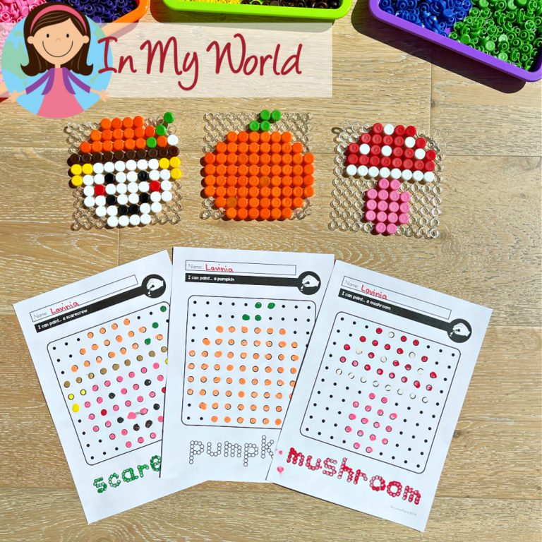 Autumn Fine Motor Peg Board Activities - In My World