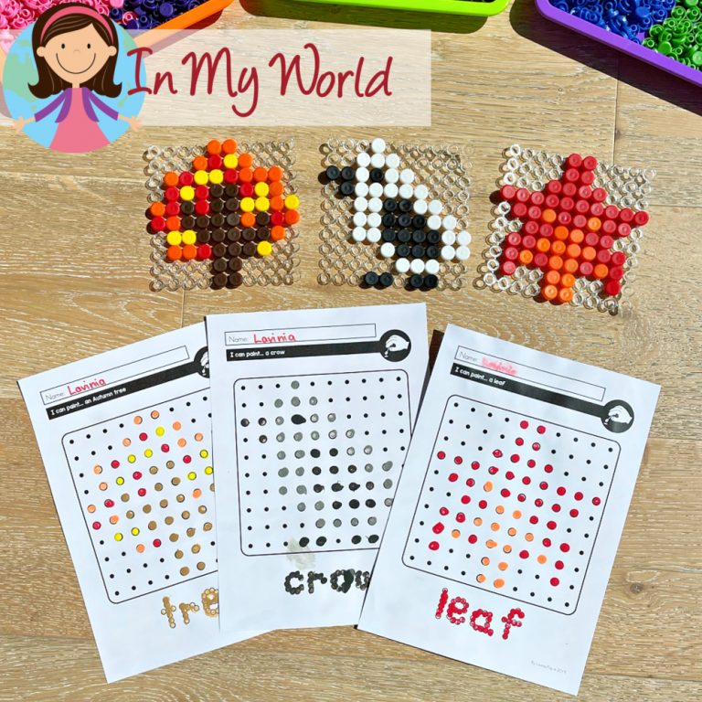 Autumn Fine Motor Peg Board Activities - In My World