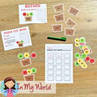 Editable Sight Word Centers: Sight Word Apples - In My World
