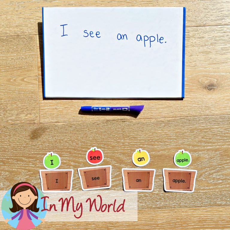 Editable Sight Word Centers: Sight Word Apples - In My World