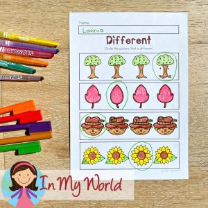 Preschool Autumn/ Fall Worksheets - In My World