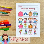 Preschool Autumn/ Fall Worksheets - In My World