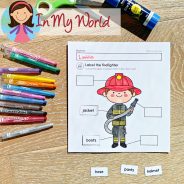 Fire Safety & Firefighter Worksheets for Kindergarten - In My World
