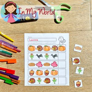 Autumn Math Worksheets for Kindergarten - In My World