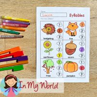 Preschool Autumn/ Fall Worksheets - In My World