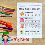 Preschool Autumn/ Fall Worksheets - In My World