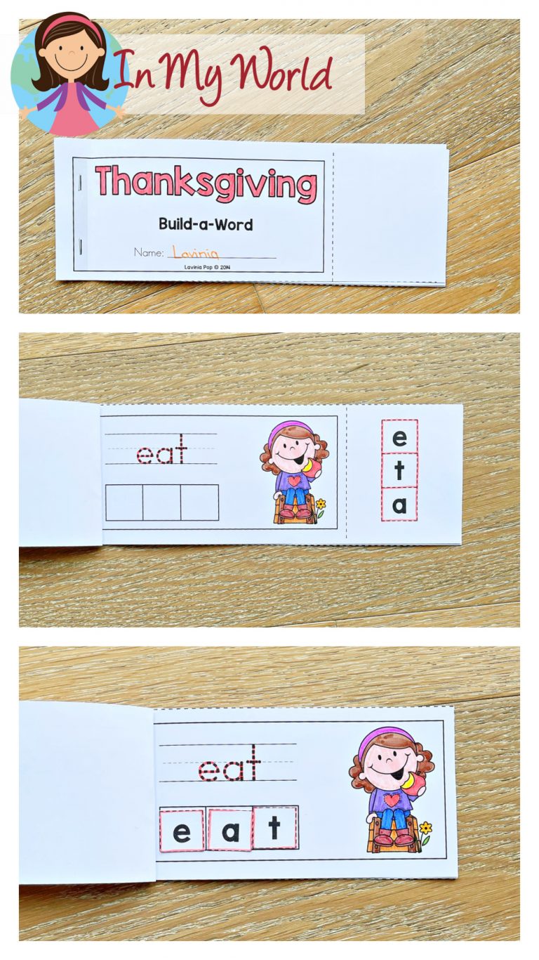 Thanksgiving No Prep Math & Literacy Worksheets for Kindergarten - In ...