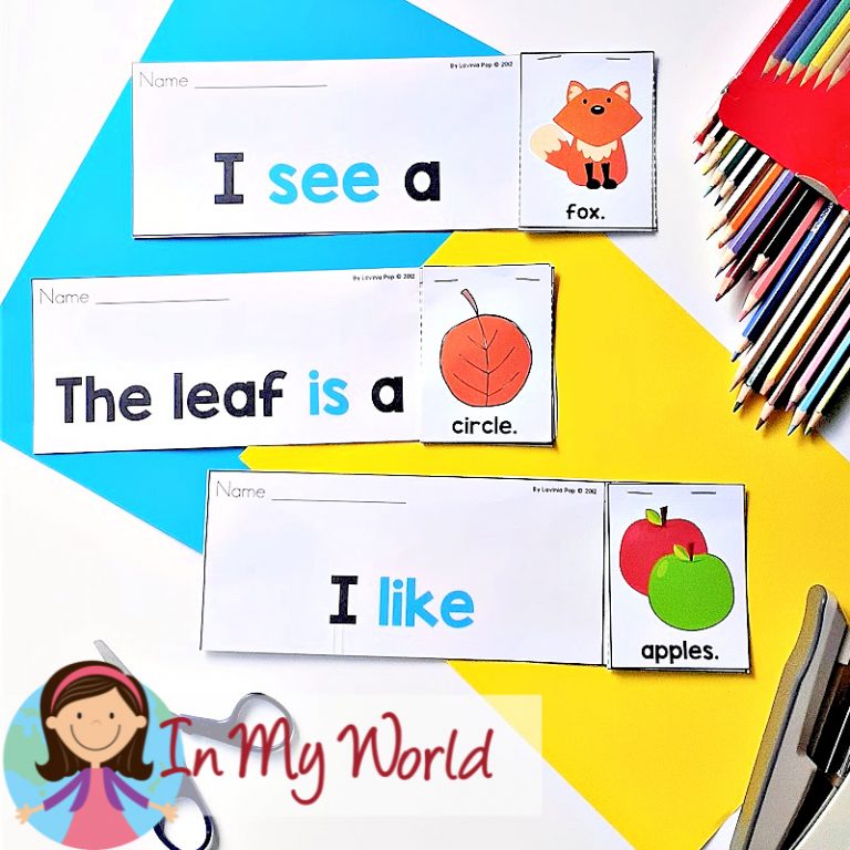 Autumn/Fall Sight Word Fluency Flip Books - In My World