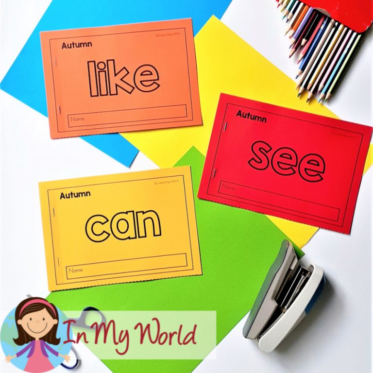 Autumn Read & Trace Sight Word Readers - In My World