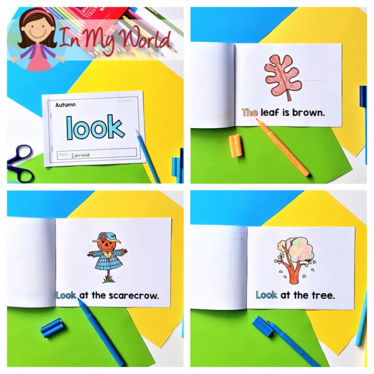 Autumn Read & Trace Sight Word Readers - In My World