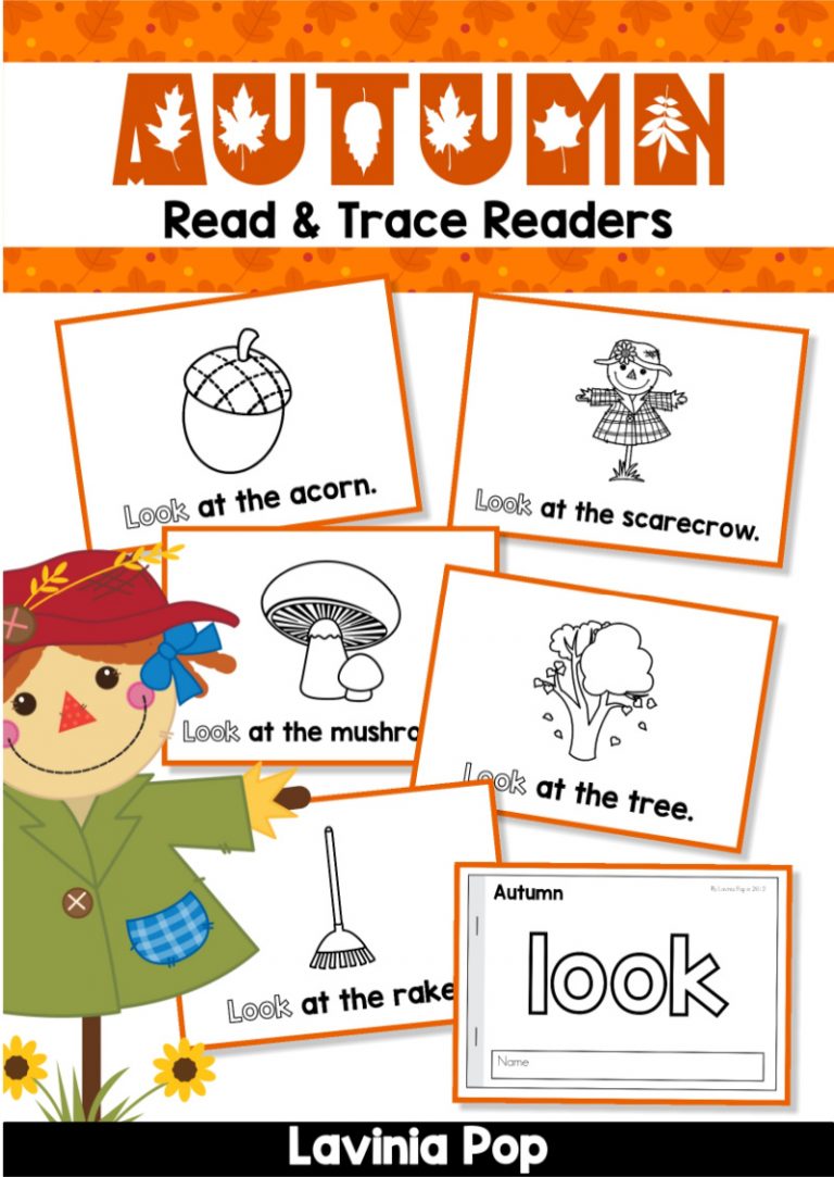 Autumn Read & Trace Sight Word Readers - In My World