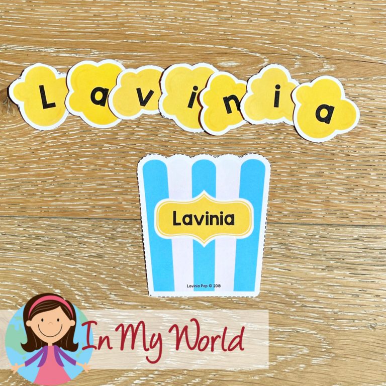 Editable Popcorn Sight Word Center - In My World