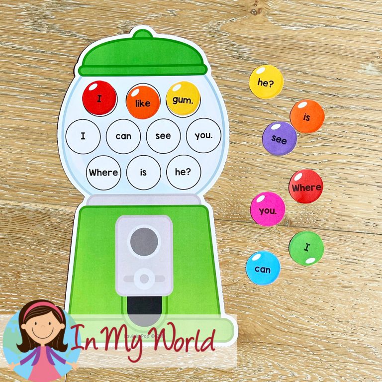 Gumball-Sight-Words-sentences - In My World
