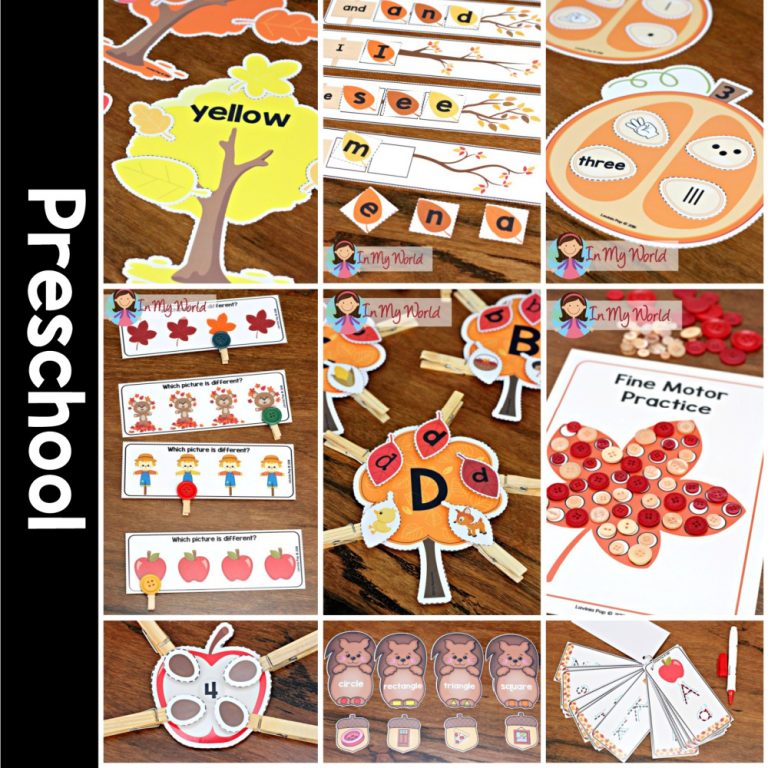 Autumn Preschool Centers - In My World