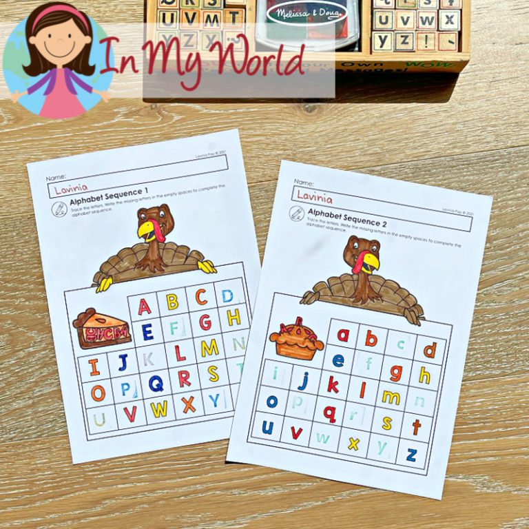 Thanksgiving No Prep Preschool Worksheets & Activities - In My World
