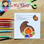 Thanksgiving No Prep Preschool Worksheets & Activities - In My World