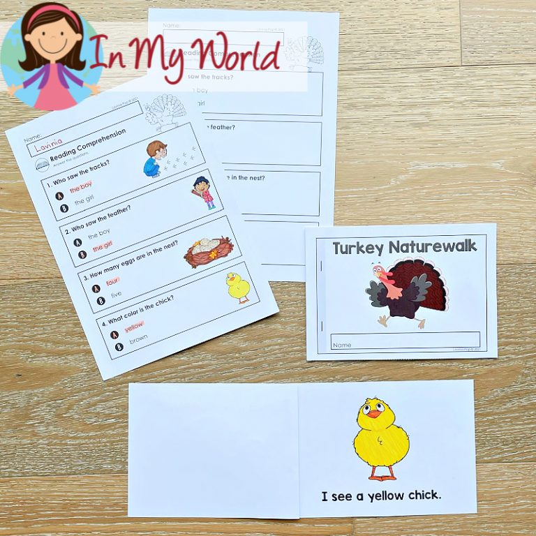 Thanksgiving No Prep Preschool Worksheets & Activities - In My World