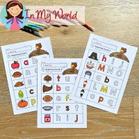 Thanksgiving No Prep Preschool Worksheets & Activities - In My World