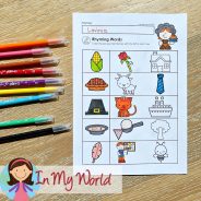 Thanksgiving No Prep Preschool Worksheets & Activities - In My World