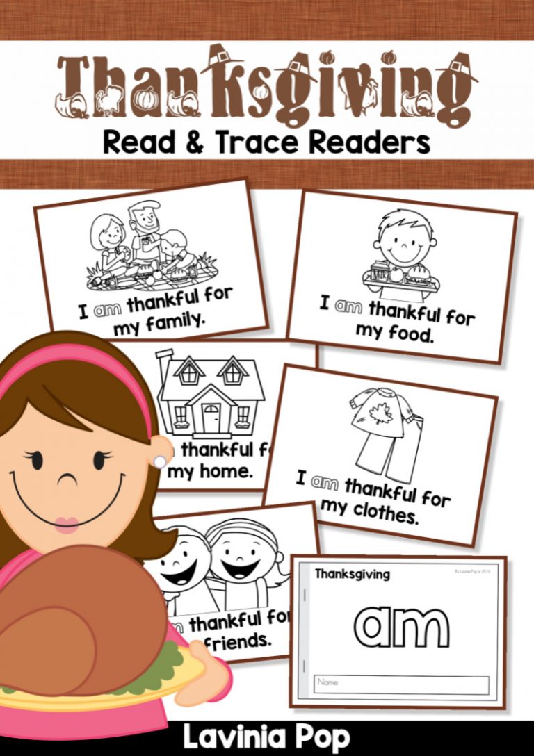 Thanksgiving Read & Trace Sight Word Readers - In My World