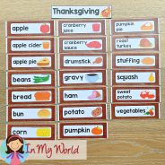 Thanksgiving Word Wall - In My World