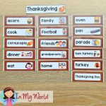 Thanksgiving Word Wall - In My World